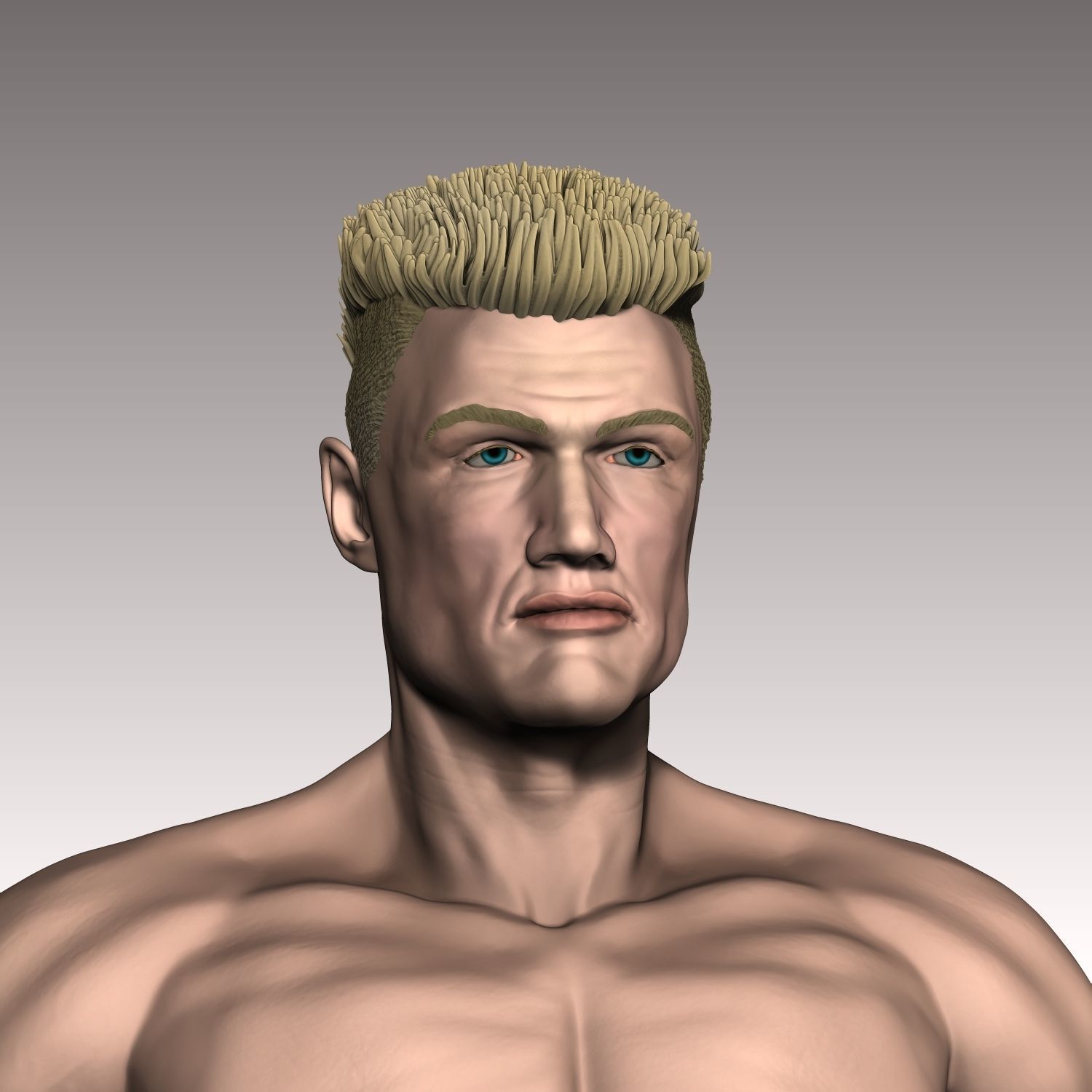 Ivan Drago from Rocky IV Boxer staredown 3D model 3D printable | CGTrader