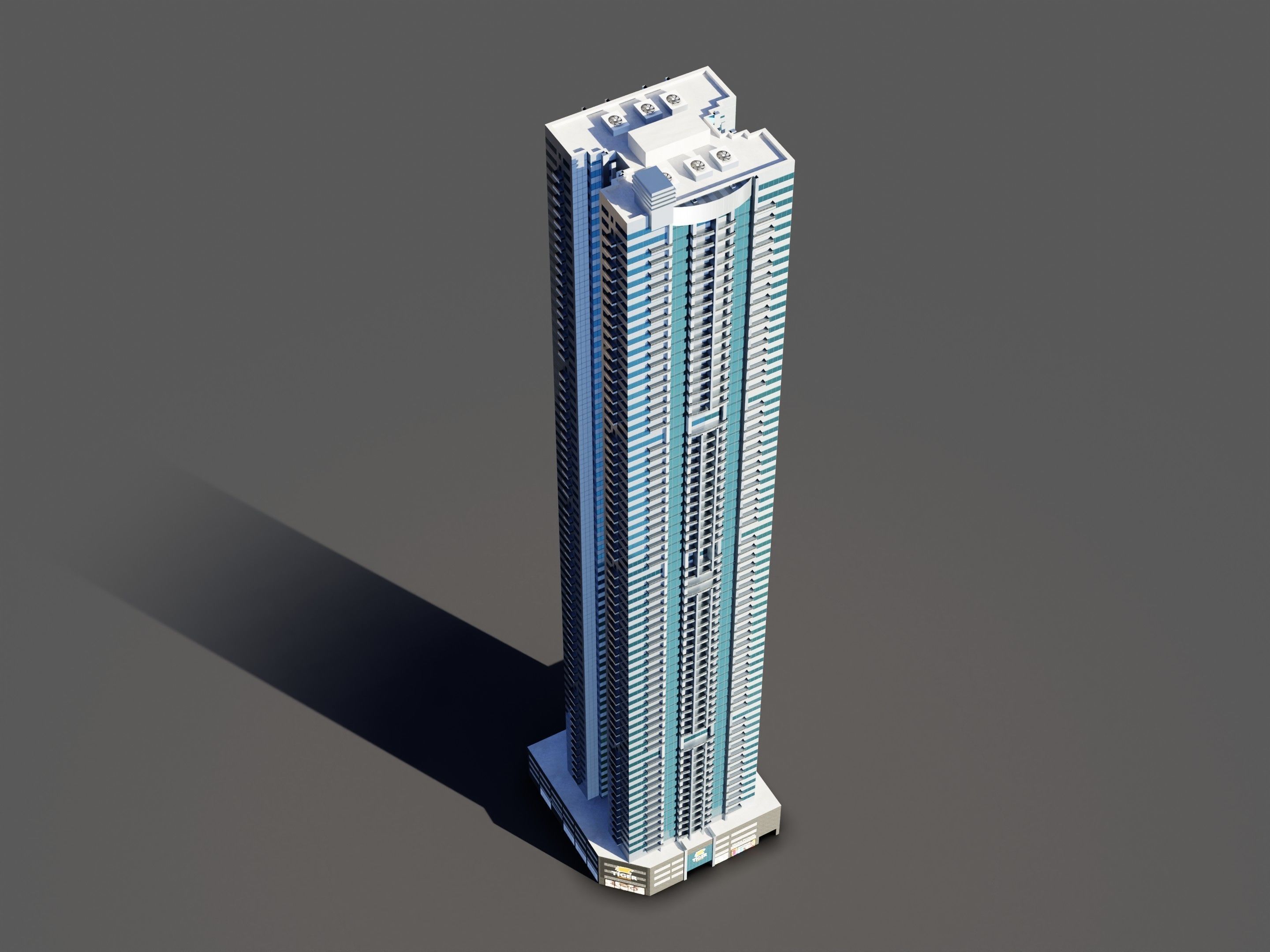 Tiger Tower - Dubai marina 3D model | CGTrader