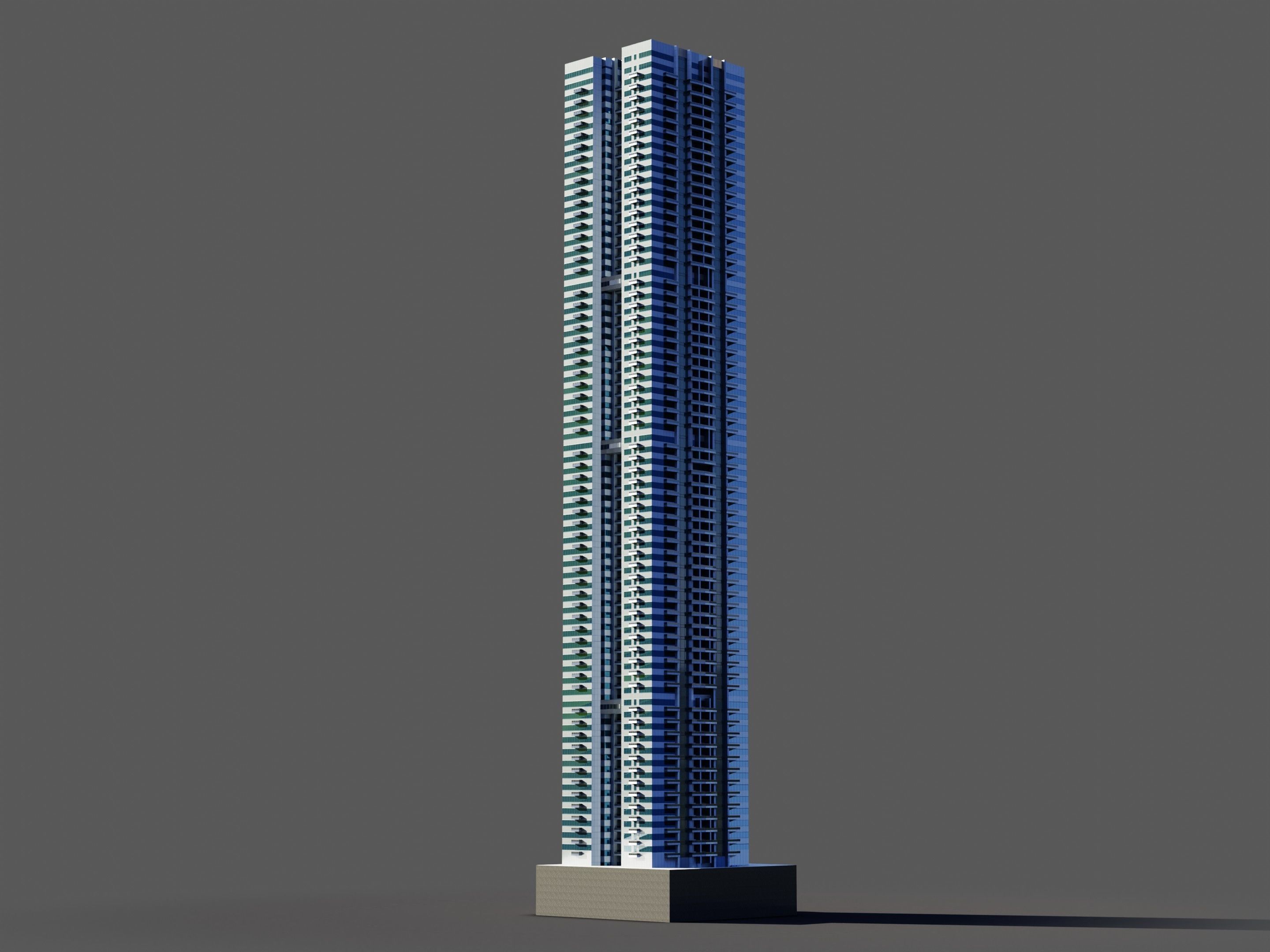 Tiger Tower - Dubai marina 3D model | CGTrader