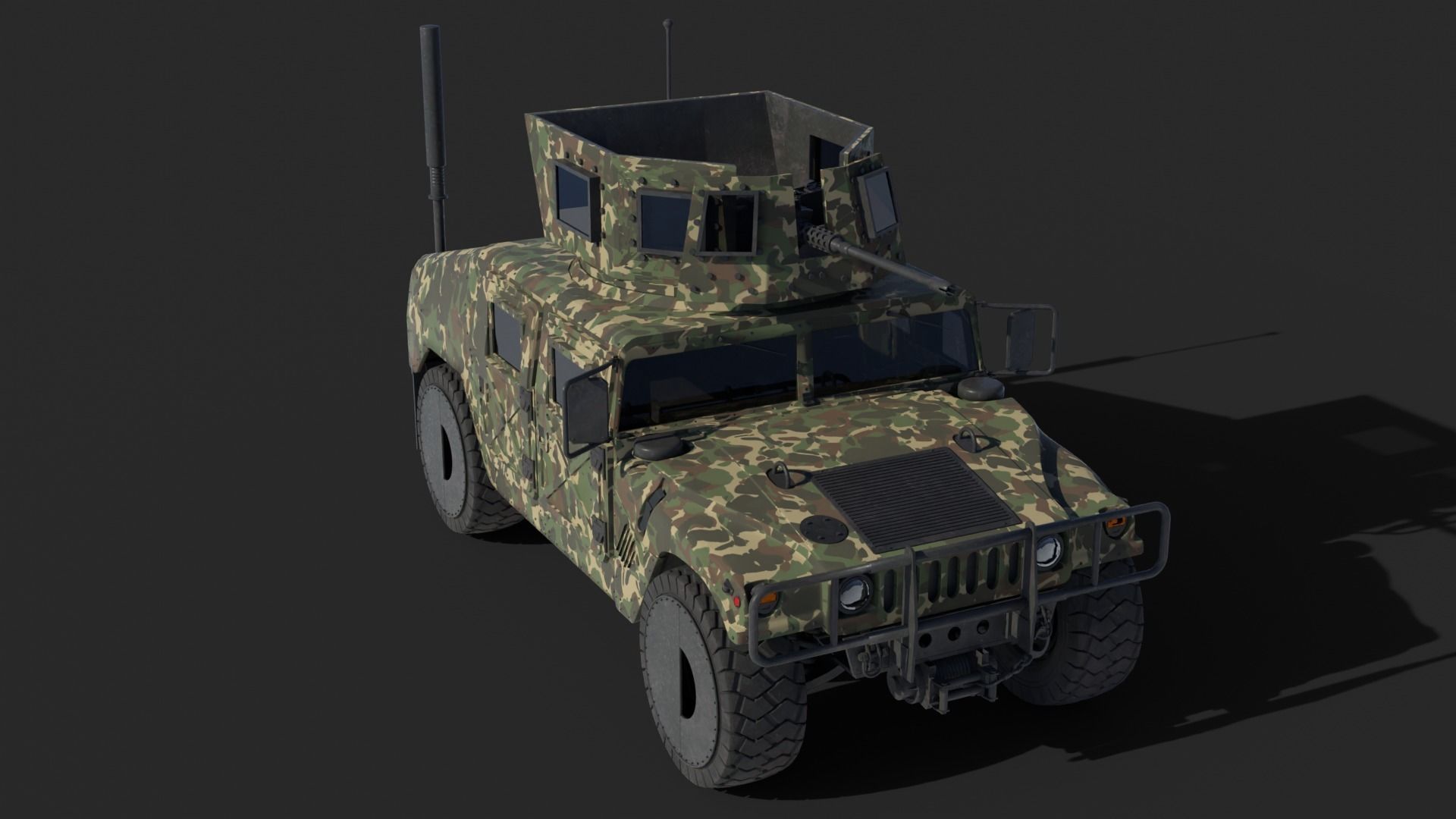 Humvee HMMWV Military 3D model 3D model | CGTrader