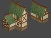 Medieval house modular pack free VR / AR / low-poly 3D model | CGTrader