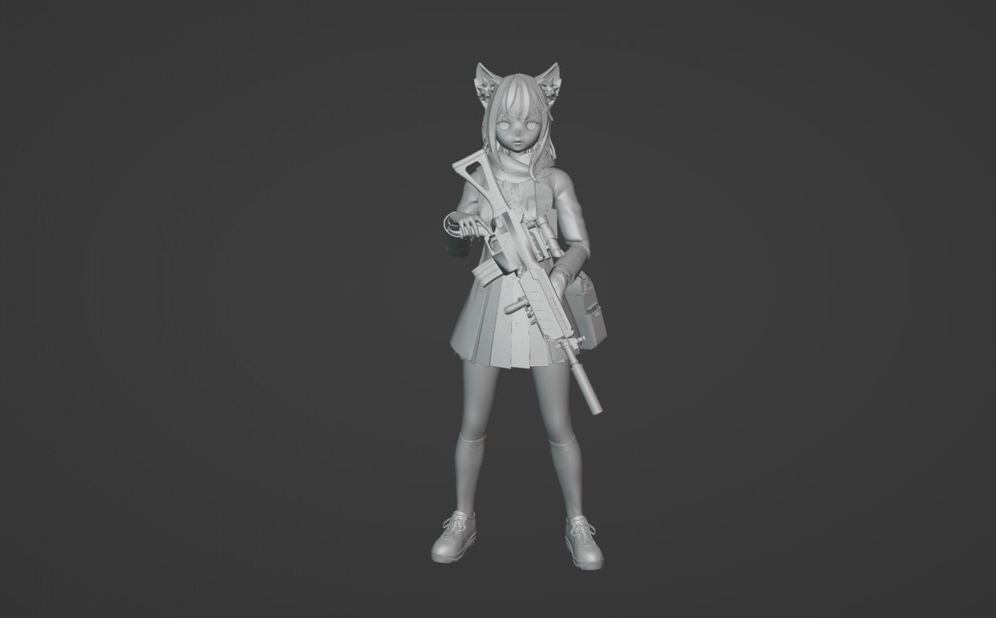 Sunaookami Shiroko - Blue Archive 3D model 3D printable | CGTrader
