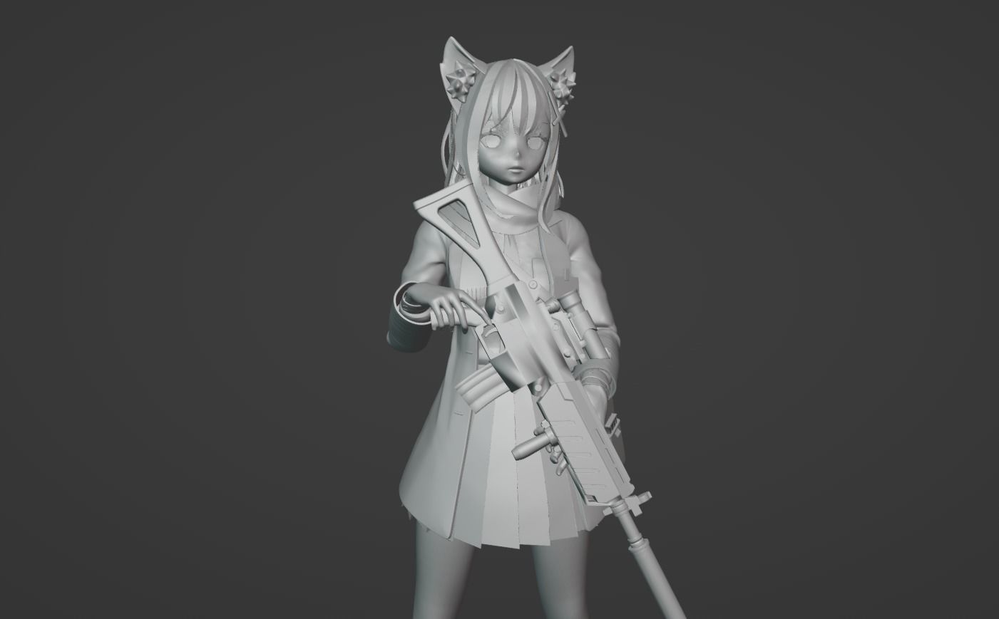 Sunaookami Shiroko - Blue Archive 3D model 3D printable | CGTrader