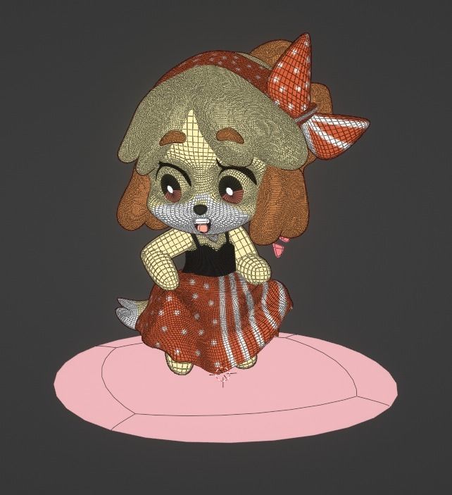 Isabelle Animal Crossing 3D Model 3D model rigged | CGTrader