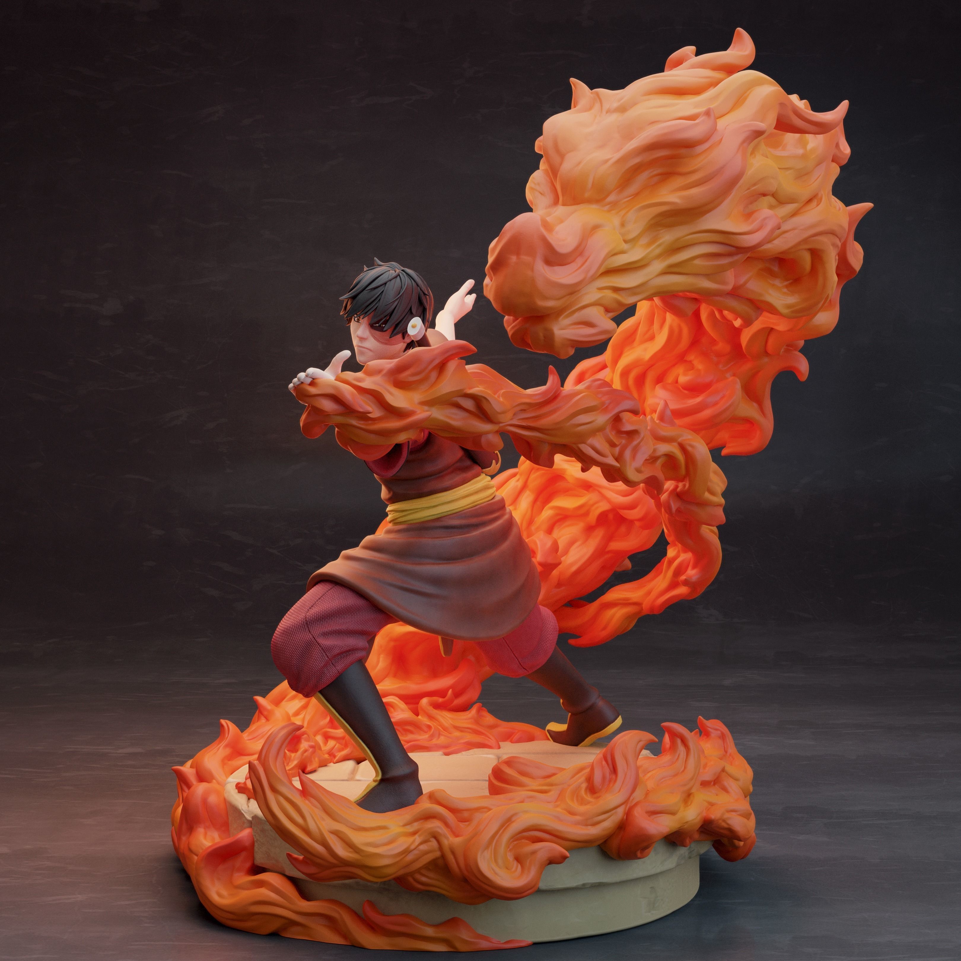 Zuko Statue 178mm - Avatar The Last Airbender 3D model 3D printable ...