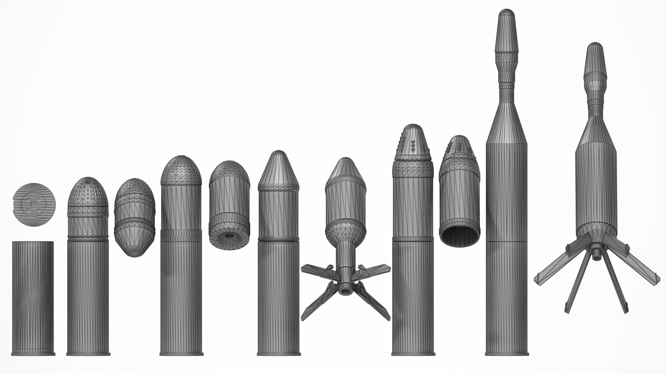 3D model Ammo 84 mm VR / AR / low-poly | CGTrader