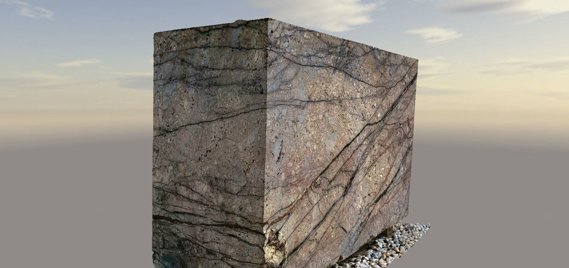 Marble Block - PhotoRealistic Scanned Model 3D model | CGTrader