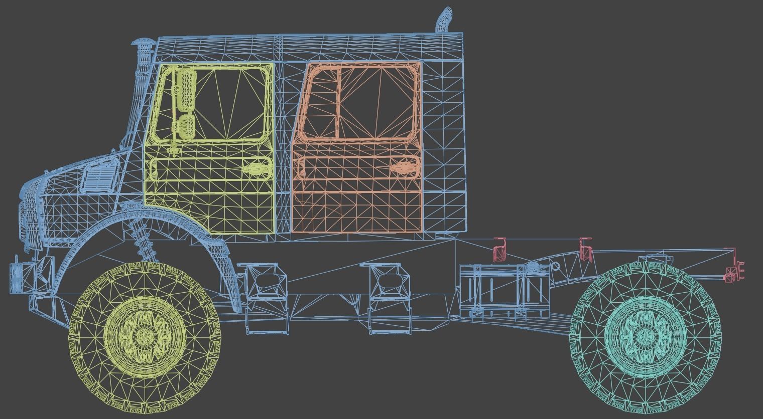 3D model Mercedes Unimog VR / AR / low-poly | CGTrader