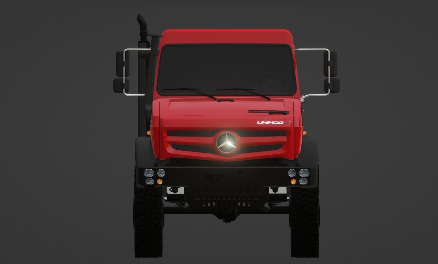 3D model Mercedes Unimog VR / AR / low-poly | CGTrader