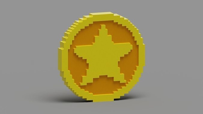 3D model Star Coin VR / AR / low-poly | CGTrader