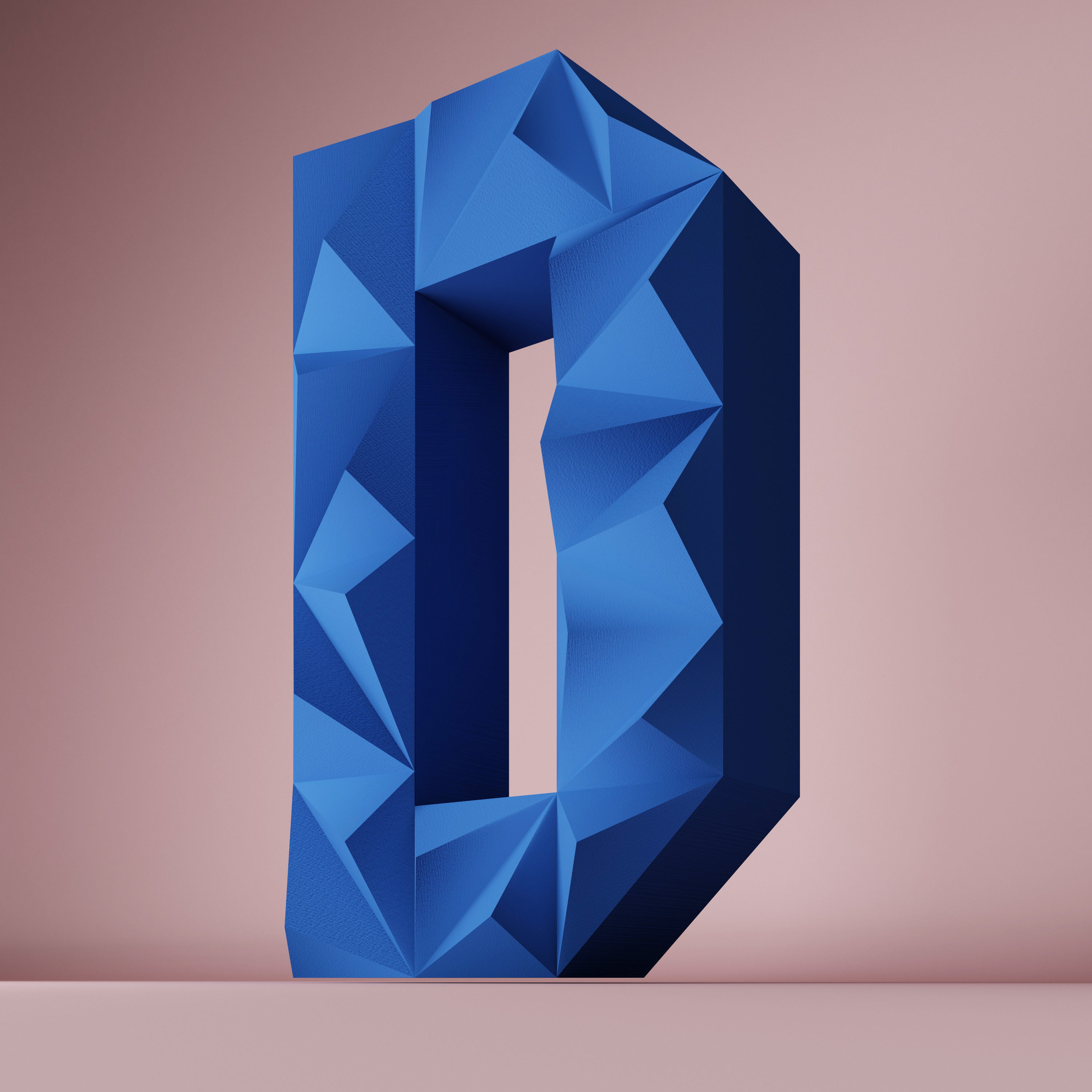 3D letter Low poly origami geometric 3D model 3D printable | CGTrader