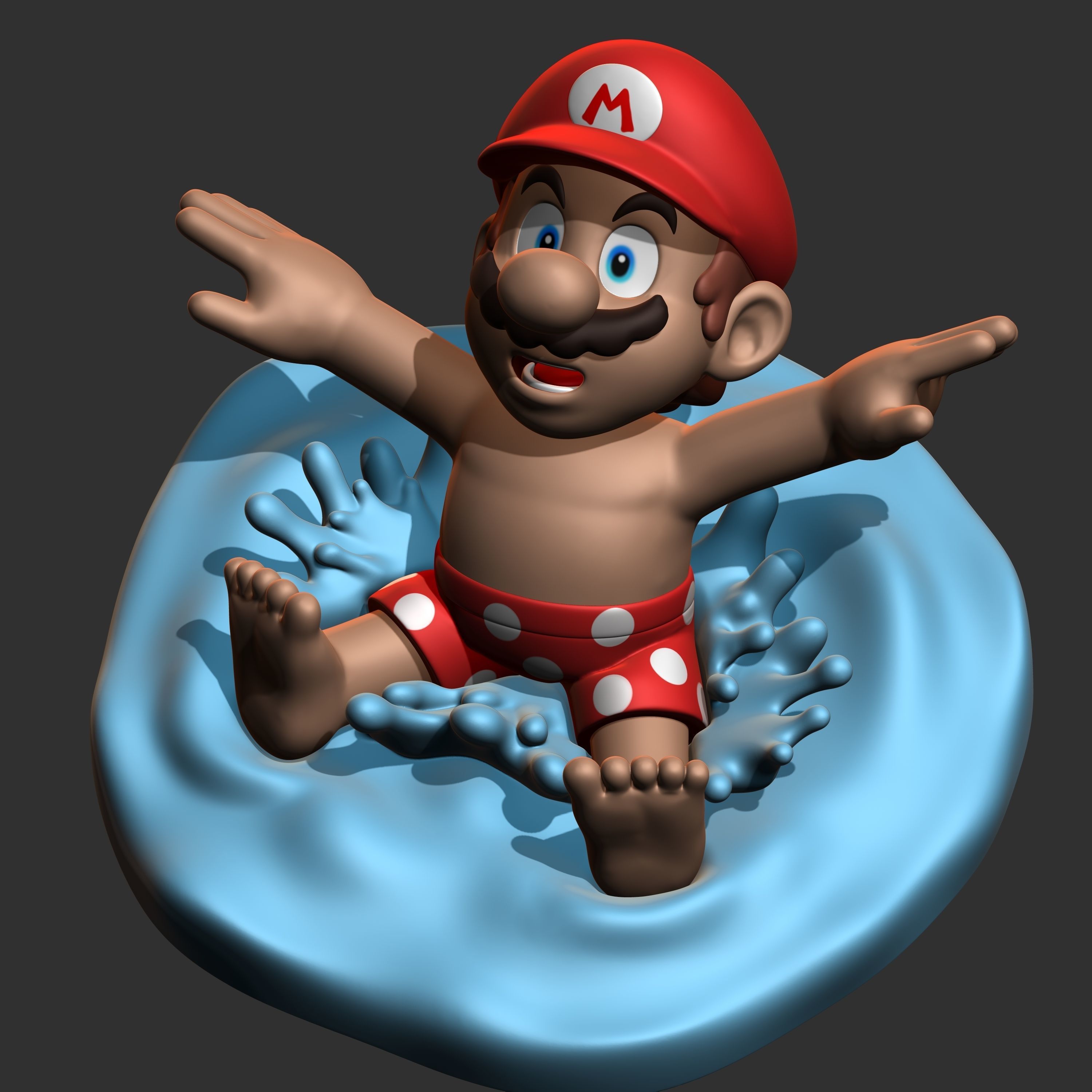 Mario Bros - Mario Boxers 3D model 3D printable | CGTrader