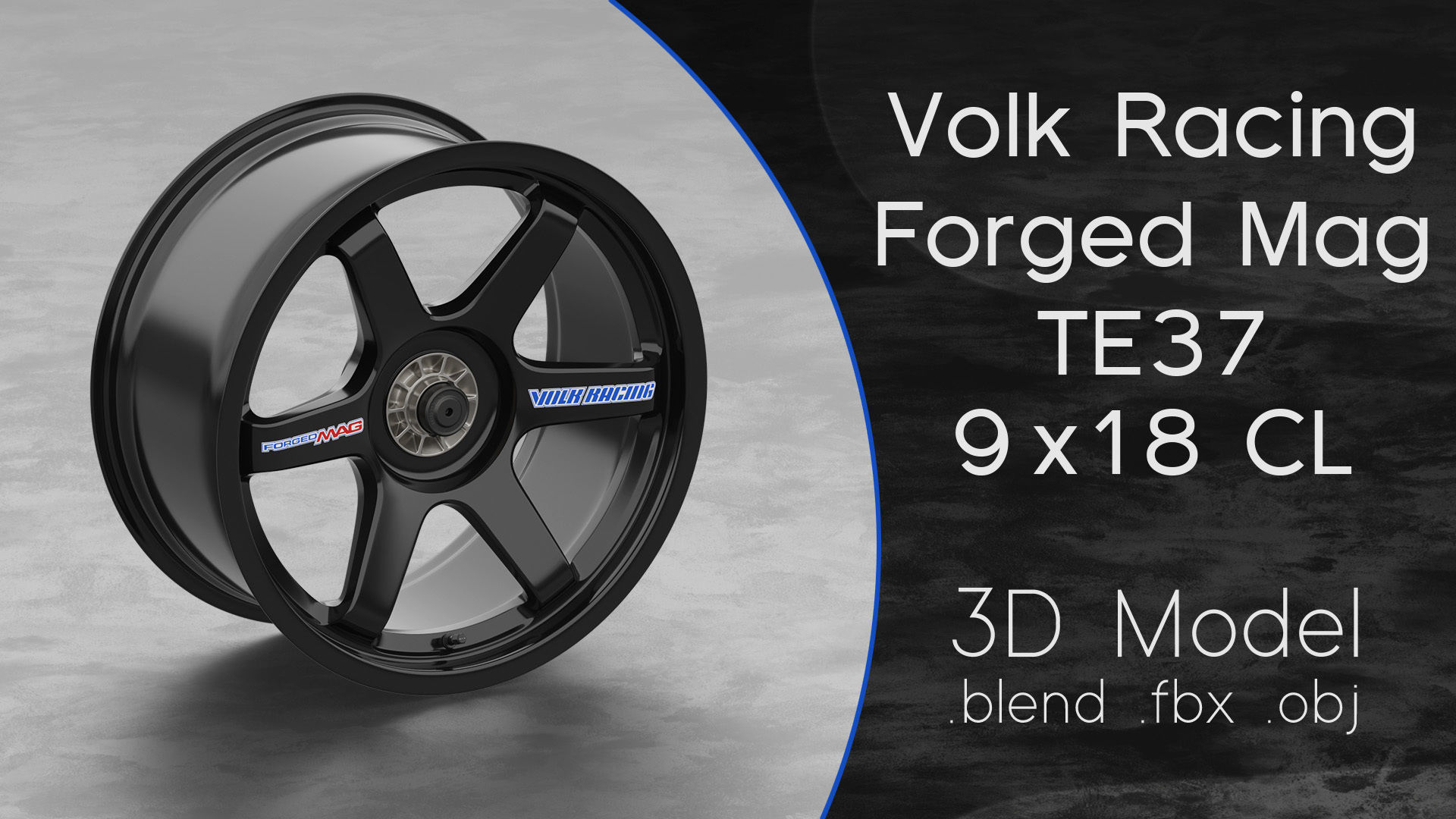 RAYS Volk Racing Forged Mag TE37 Centerlock Wheel 3D Model 3D model ...