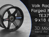 RAYS Volk Racing Forged Mag TE37 Centerlock Wheel 3D Model 3D model ...