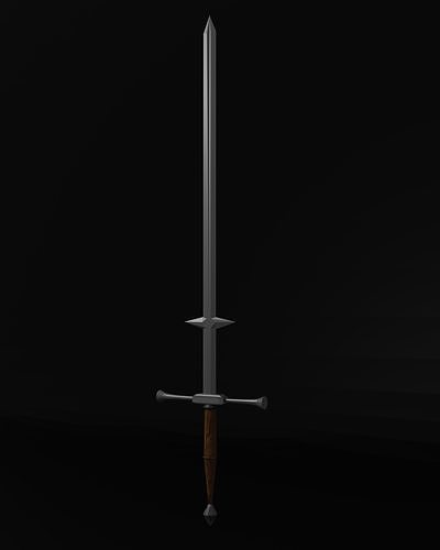 Zweihander - sword free 3D model | CGTrader