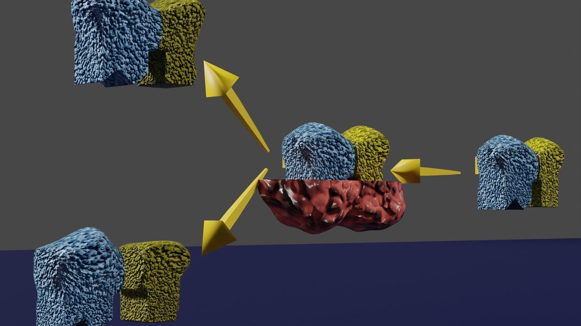 3d Enzyme Substrate Reaction Product 3d Model 3d Printable Cgtrader