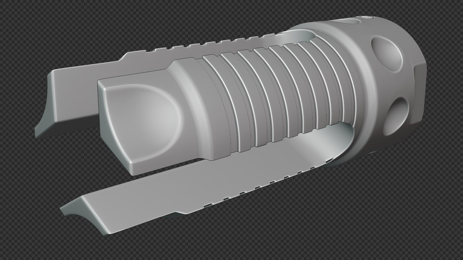 3D model AR-15 KAC QDC Flash Hider VR / AR / low-poly | CGTrader