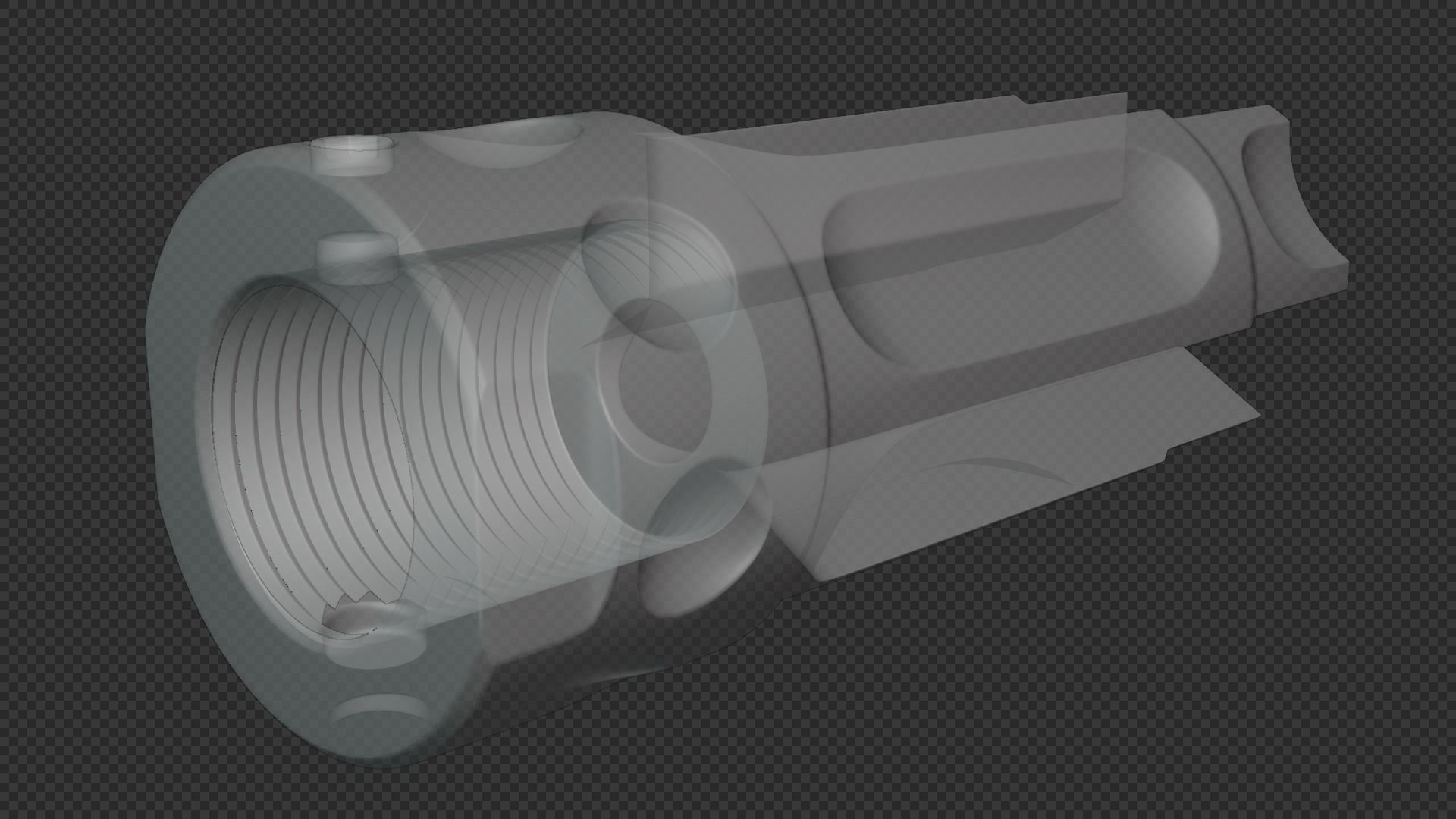 3D model AR-15 KAC QDC Flash Hider VR / AR / low-poly | CGTrader