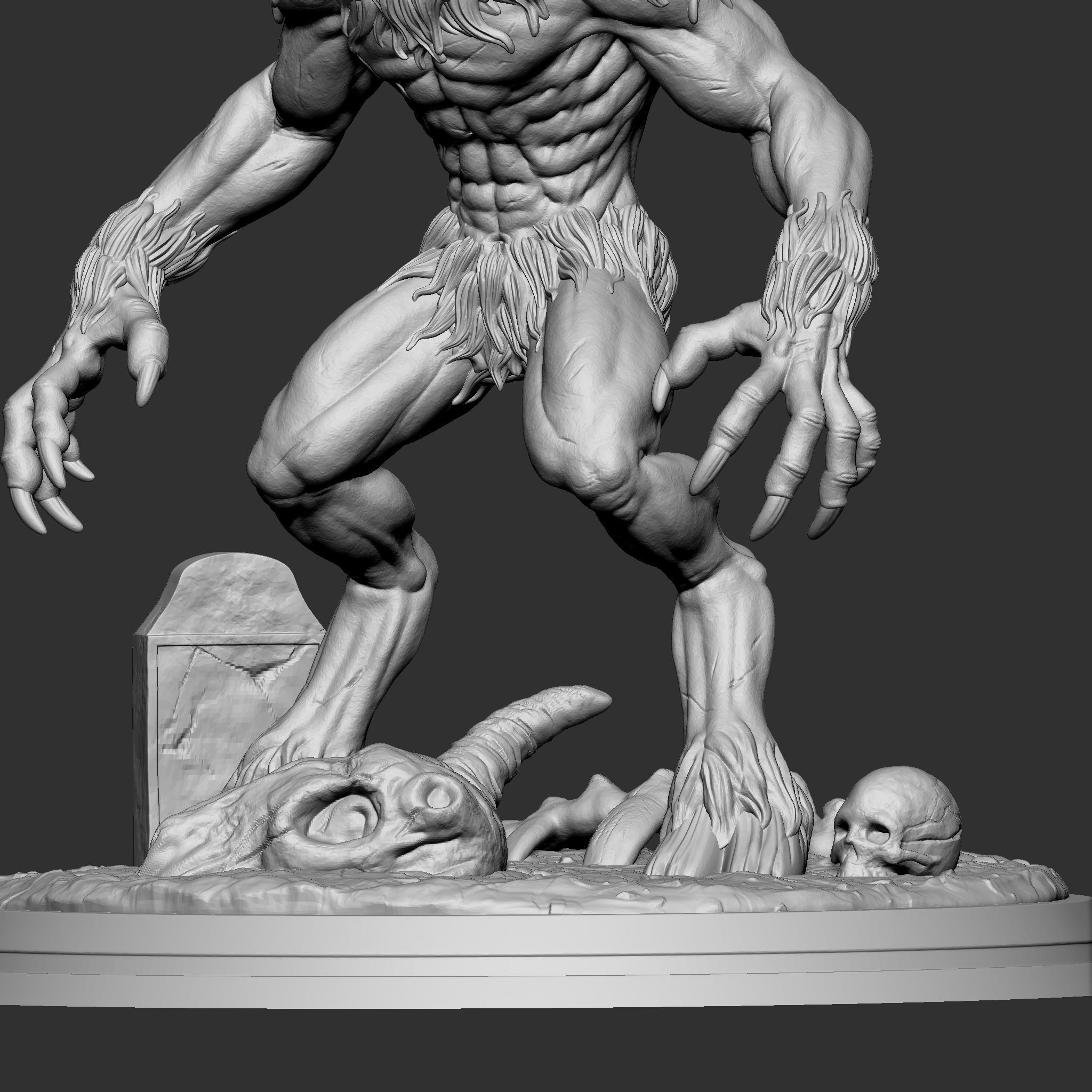 wendigo 3D model 3D printable | CGTrader