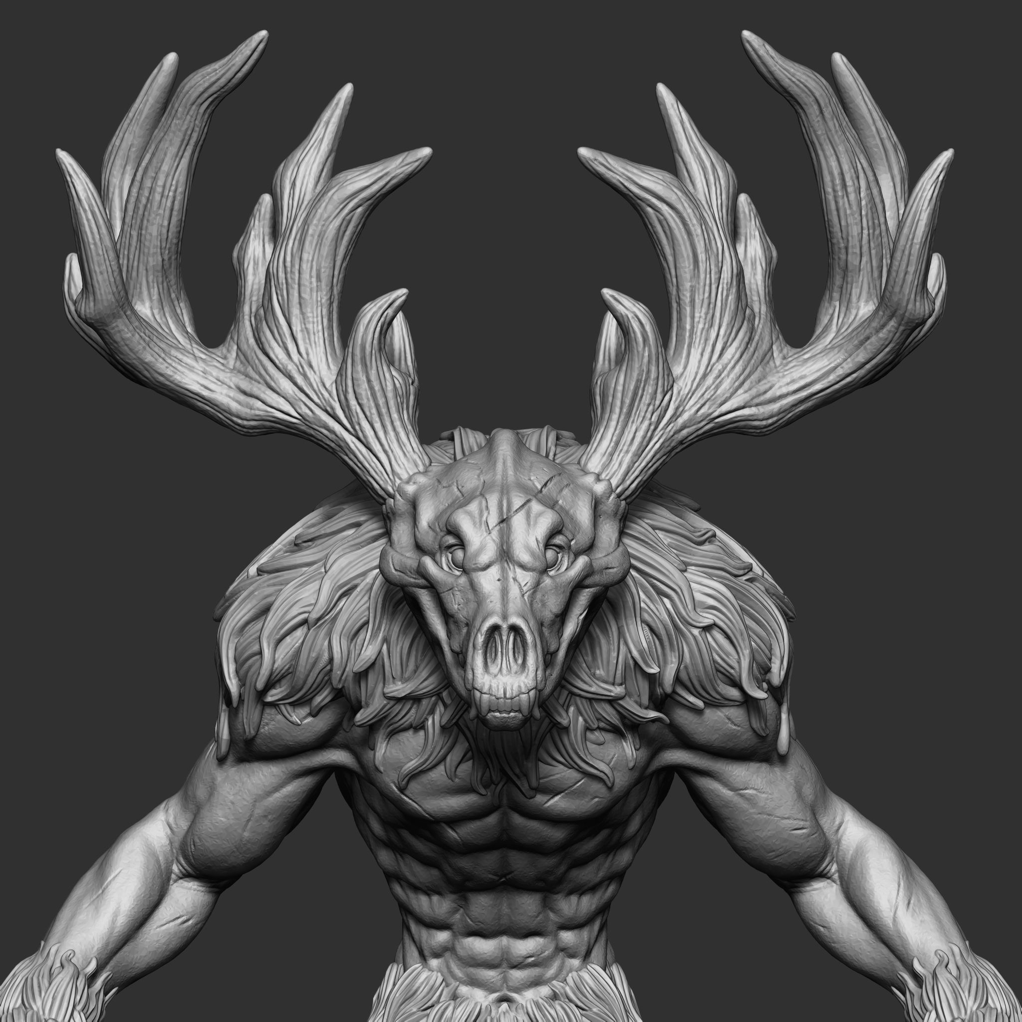 wendigo 3D model 3D printable | CGTrader
