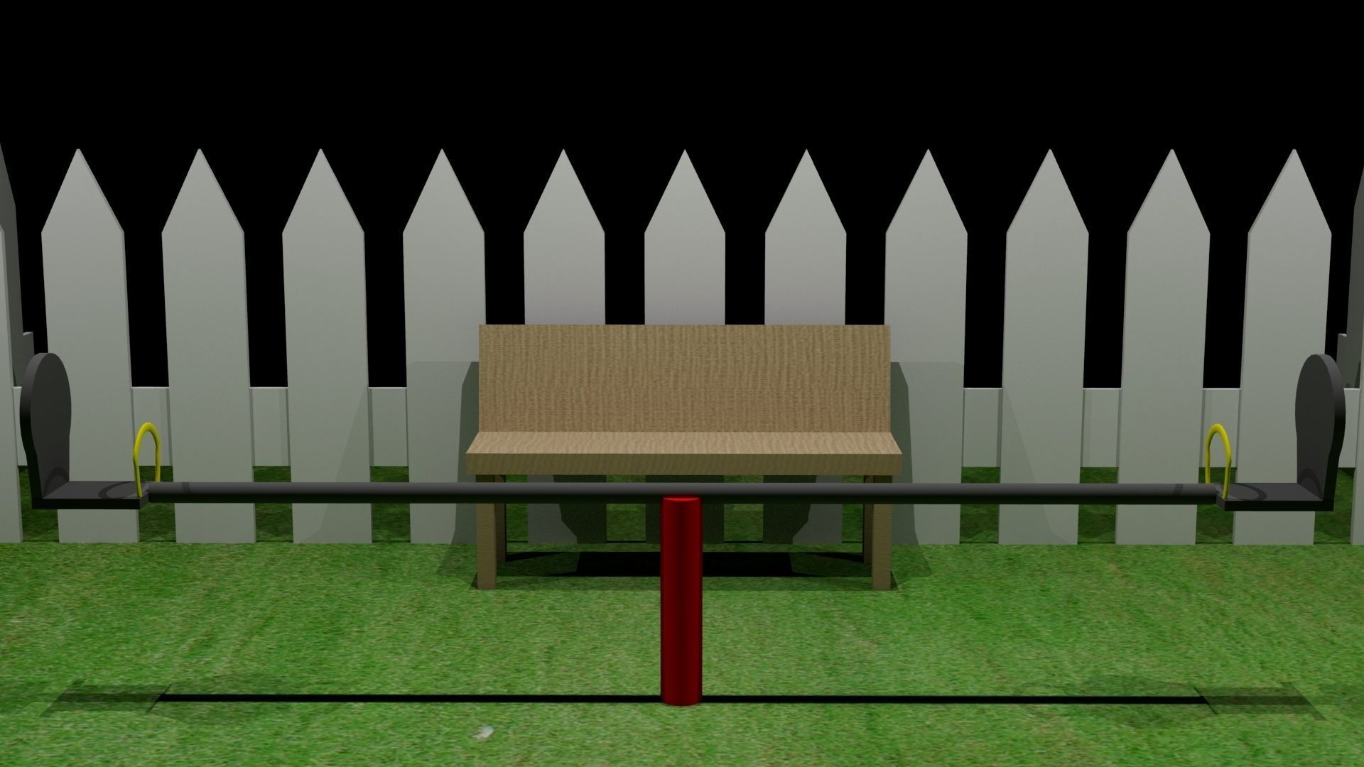 3D model Seesaw 3D Model VR / AR / low-poly | CGTrader