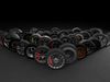 43 High Quality Rims with wheels and calipers 3D model rigged | CGTrader