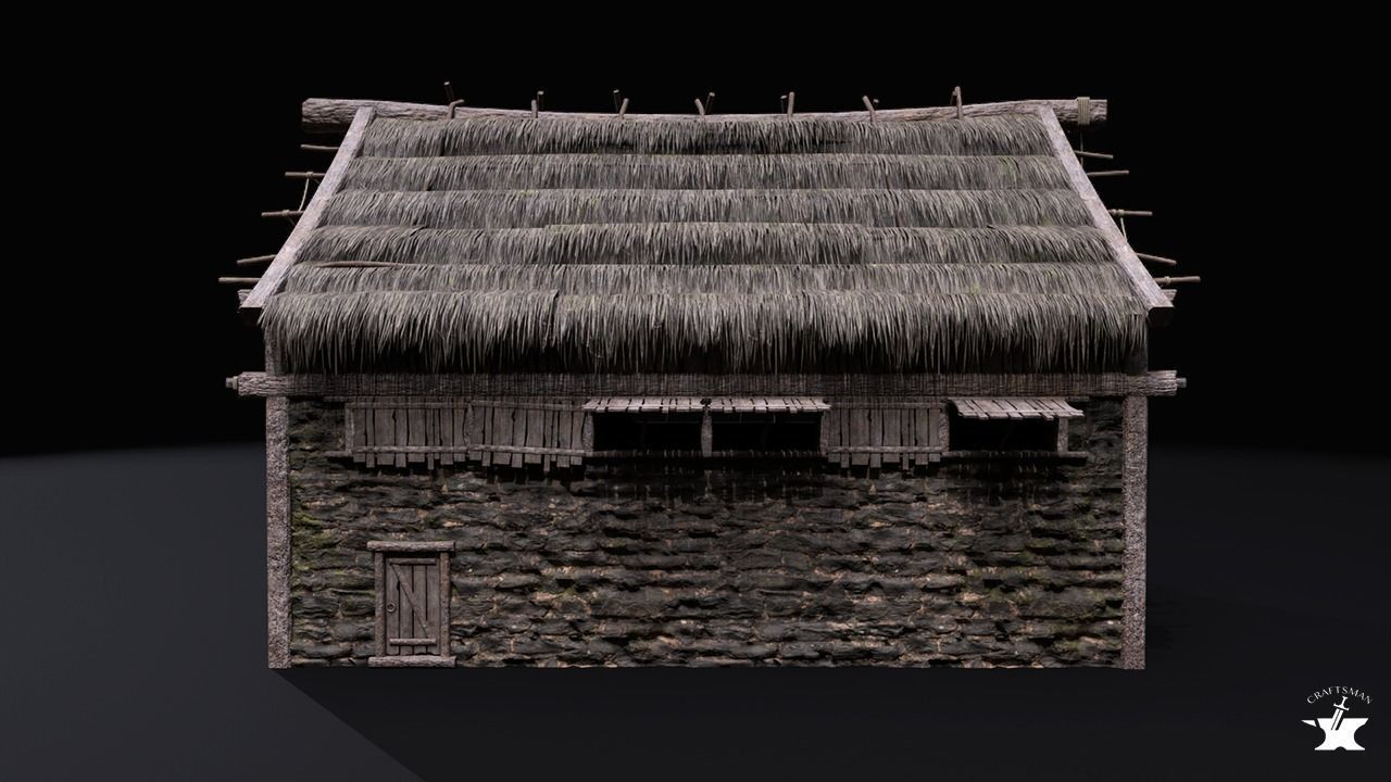 3D model Realistic Medieval Barn VR / AR / low-poly | CGTrader