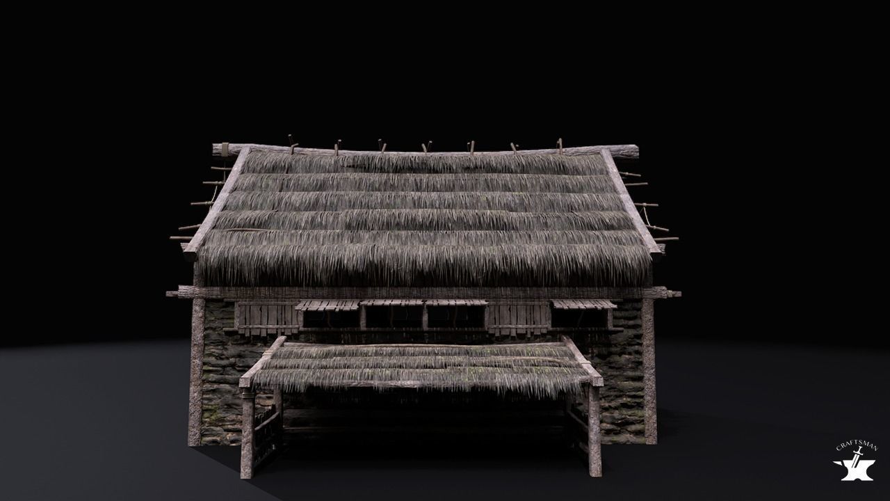 3D model Realistic Medieval Barn VR / AR / low-poly | CGTrader