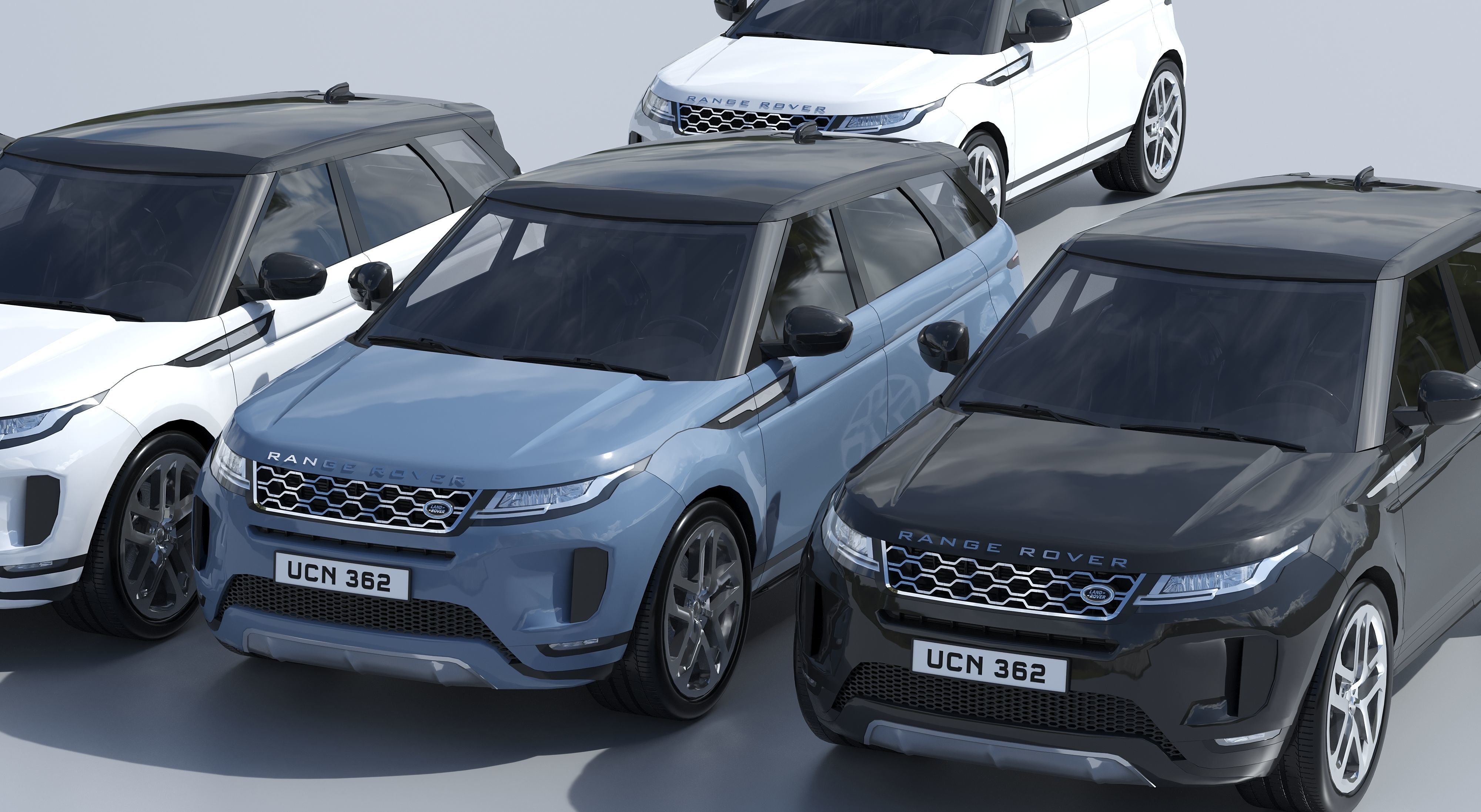 Cars set 3D model | CGTrader