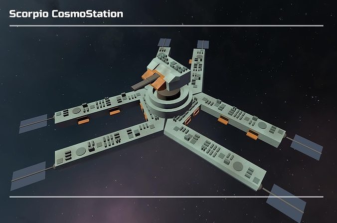 3D model Scorpio CosmoStation VR / AR / low-poly | CGTrader