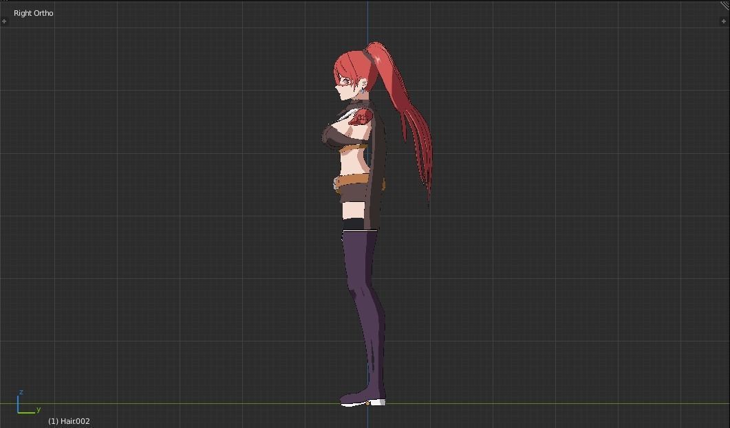 3D model Maya Ikusaba - Isekai One Turn Kill Nee-san- 3D Model Blender ...