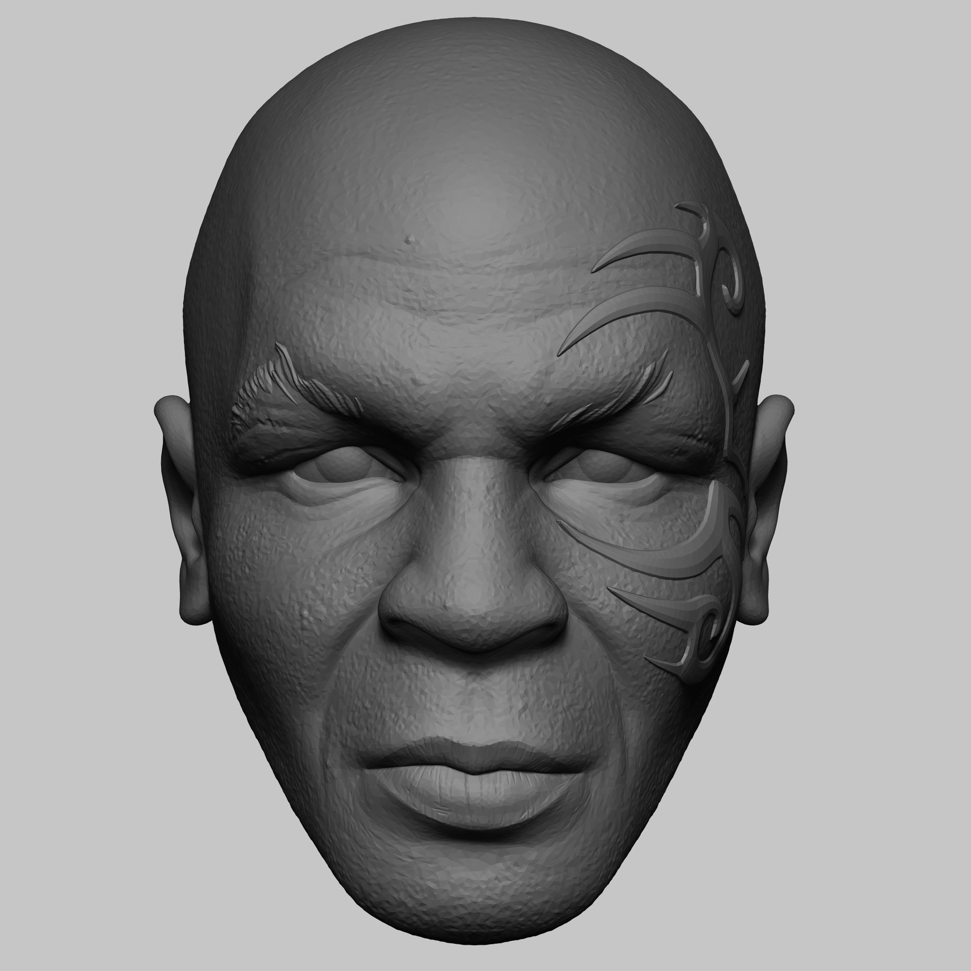 MIKE TYSON - HEAD CUSTOM 3D model 3D printable | CGTrader