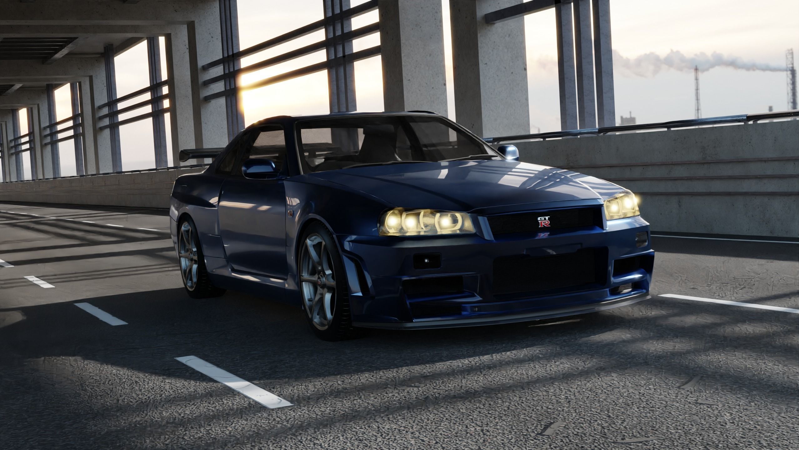 Nissan Skyline GTR R34 3D Model 3D model rigged | CGTrader