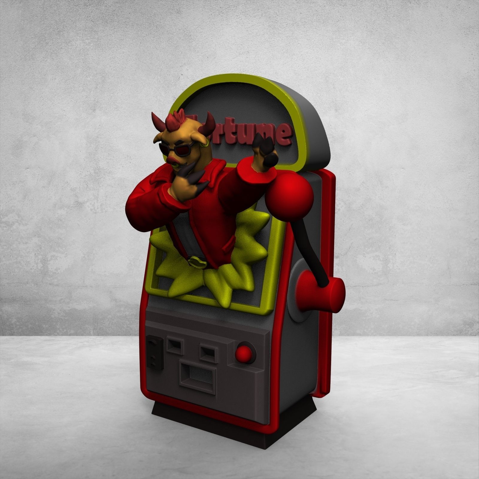 Fortune Ox Slot Machine 3D model 3D printable | CGTrader