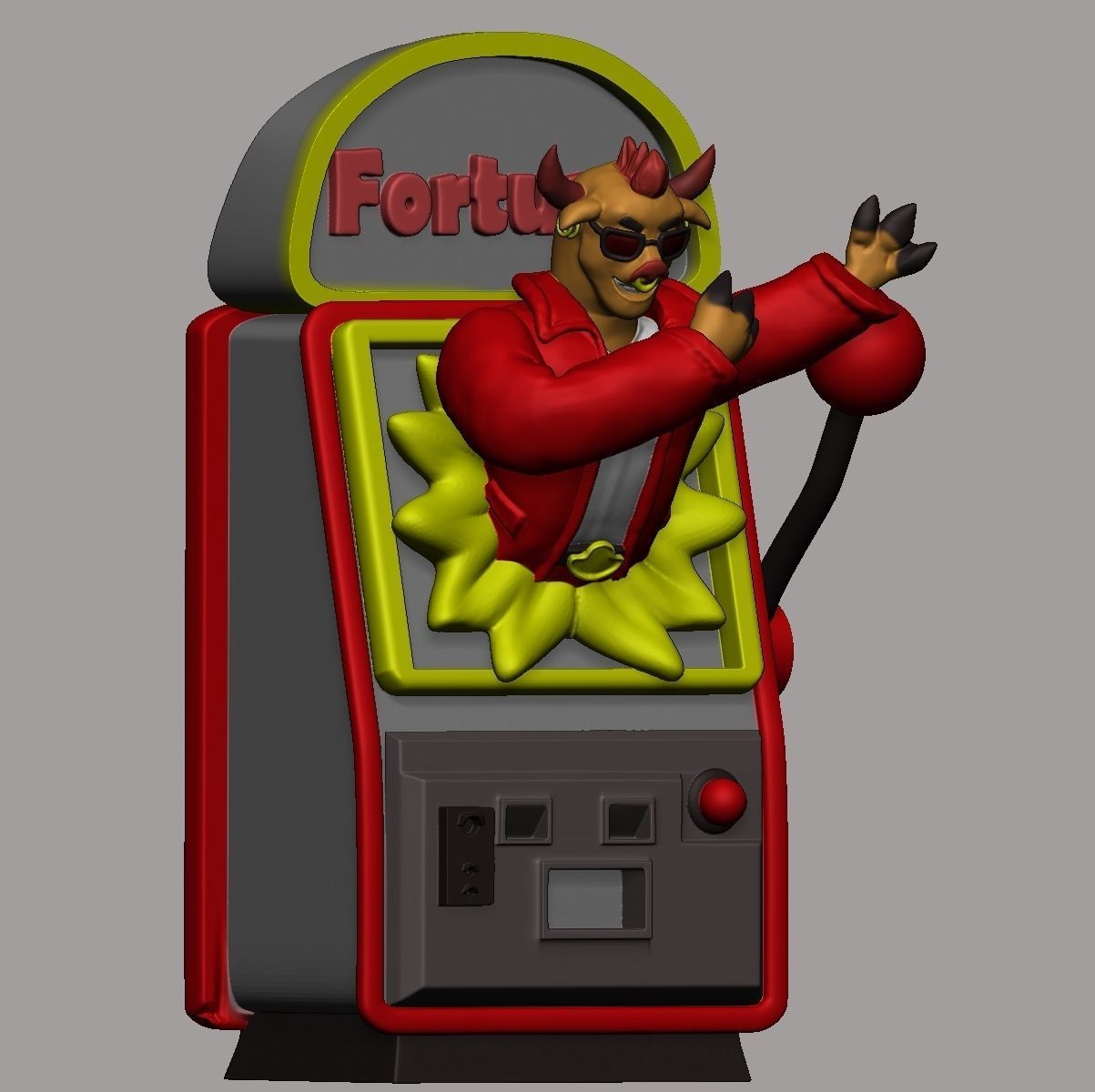 Fortune Ox Slot Machine 3D model 3D printable | CGTrader
