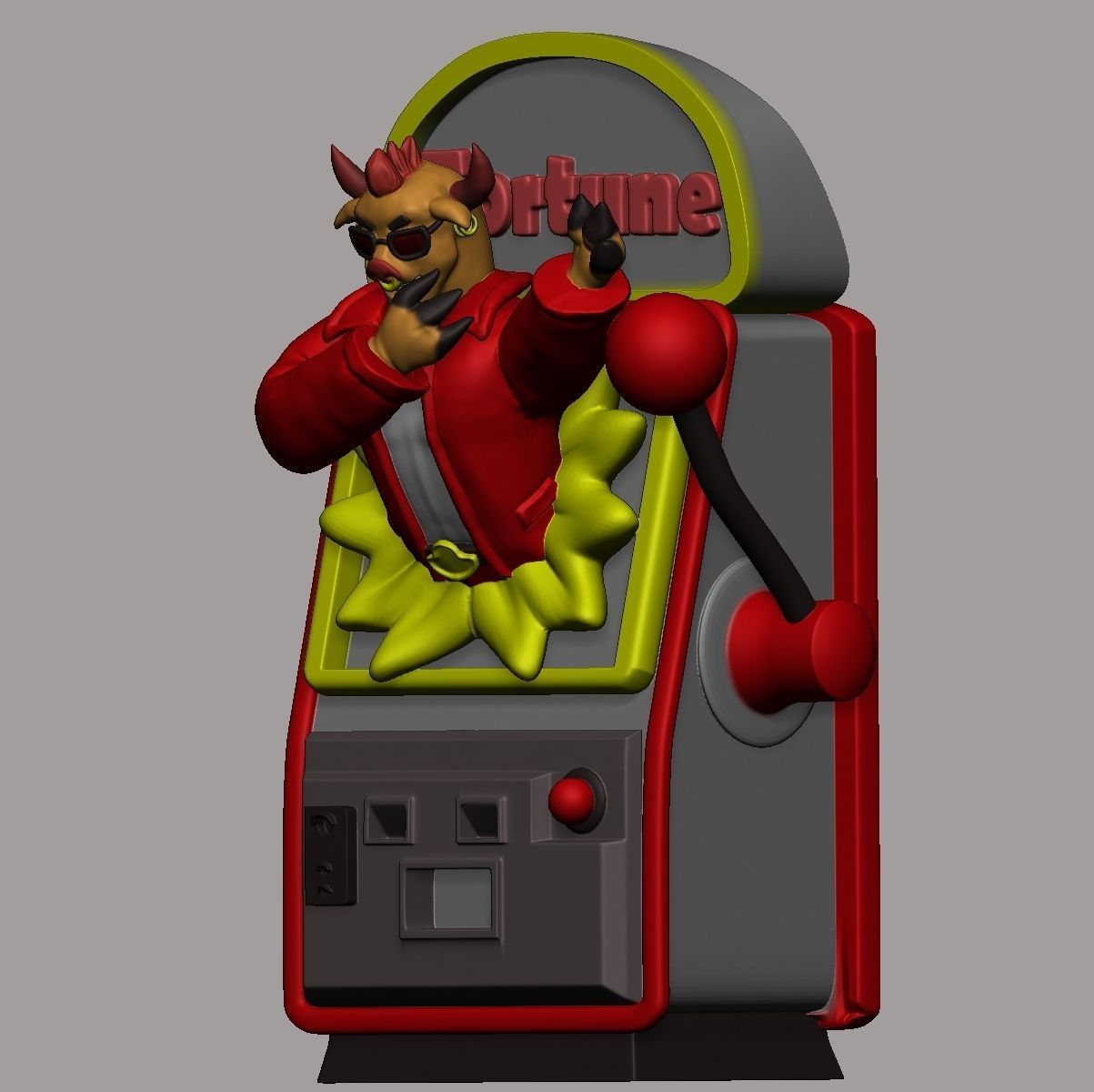 Fortune Ox Slot Machine 3D model 3D printable | CGTrader