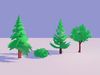 Stylized Cel Shaded Trees 3D model | CGTrader