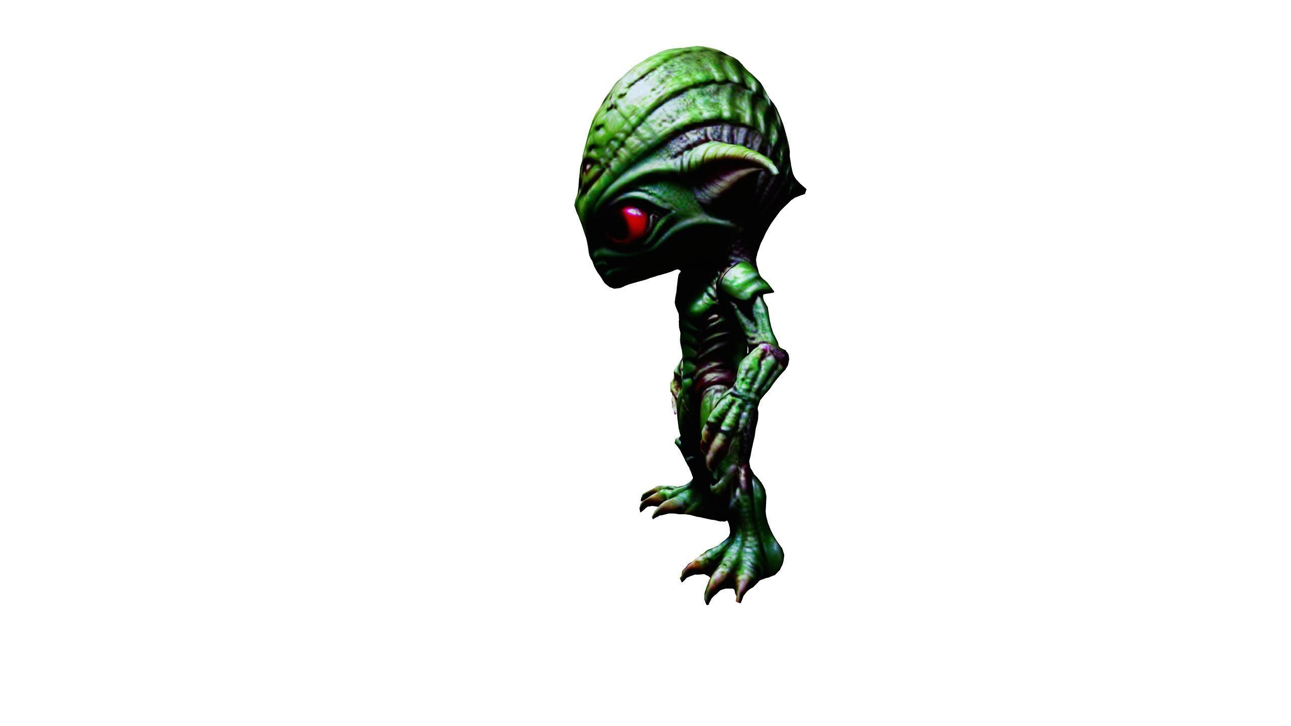Mini Alien 3D Model - Extraterrestrial Visitor 3D model | CGTrader