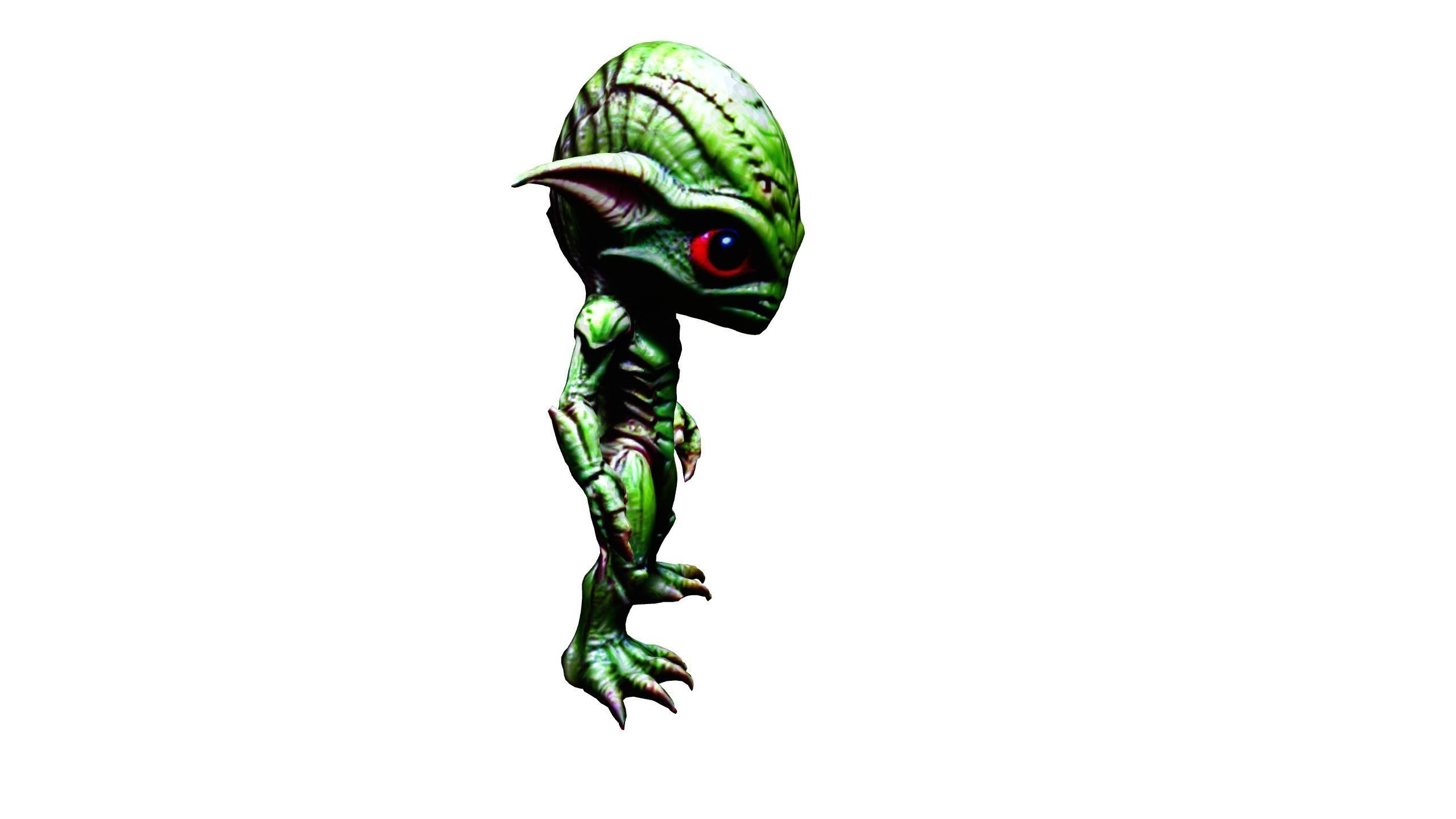 Mini Alien 3D Model - Extraterrestrial Visitor 3D model | CGTrader