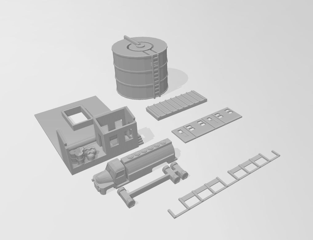Big Fuel Tank Set by Outland Models 3D Printable 3D model 3D printable ...