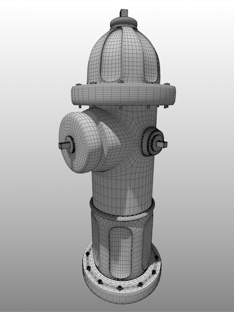 Hydrant - High-poly fire 3D model | CGTrader