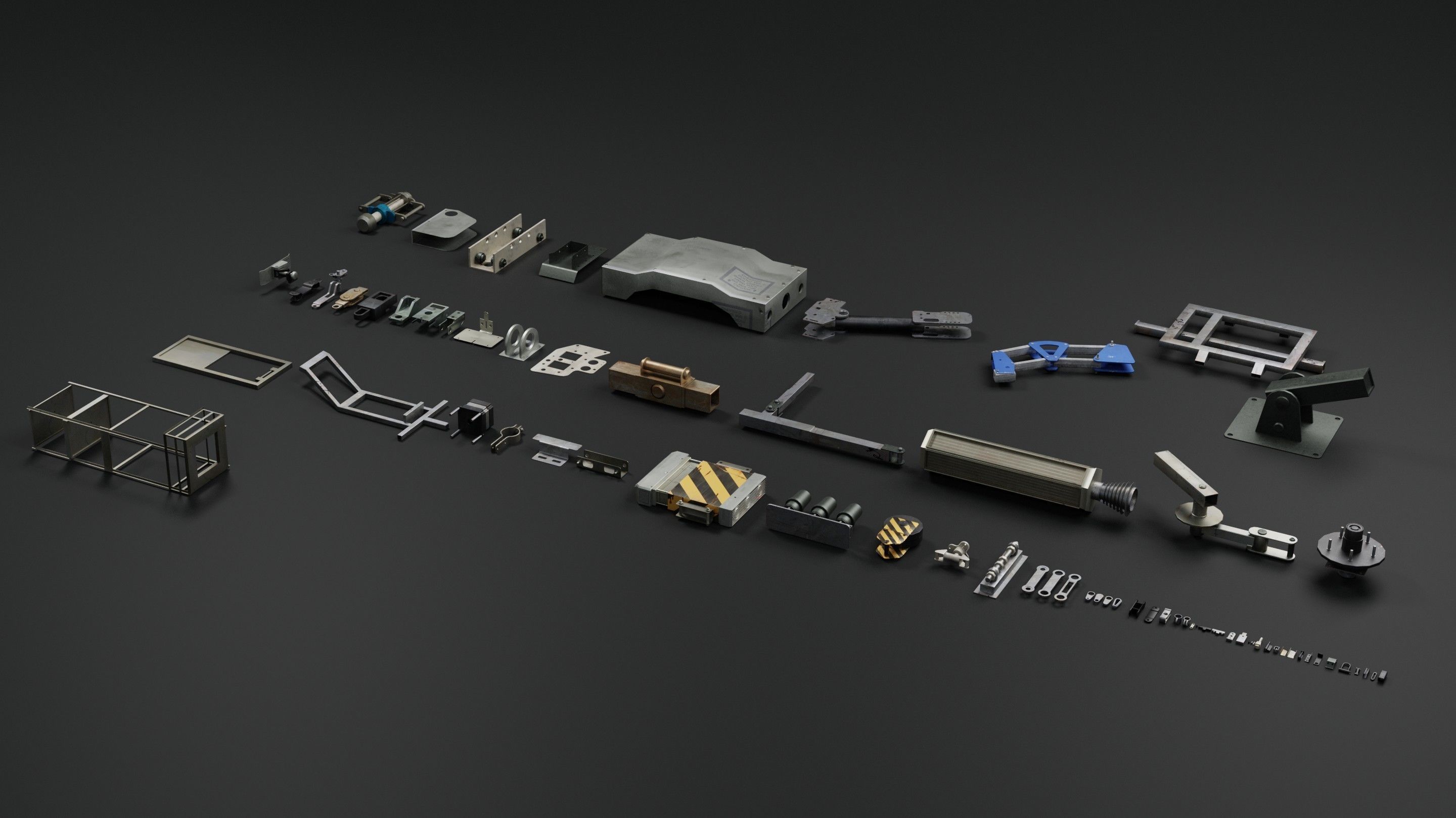 3D model Random Greeble Pack VR / AR / low-poly | CGTrader