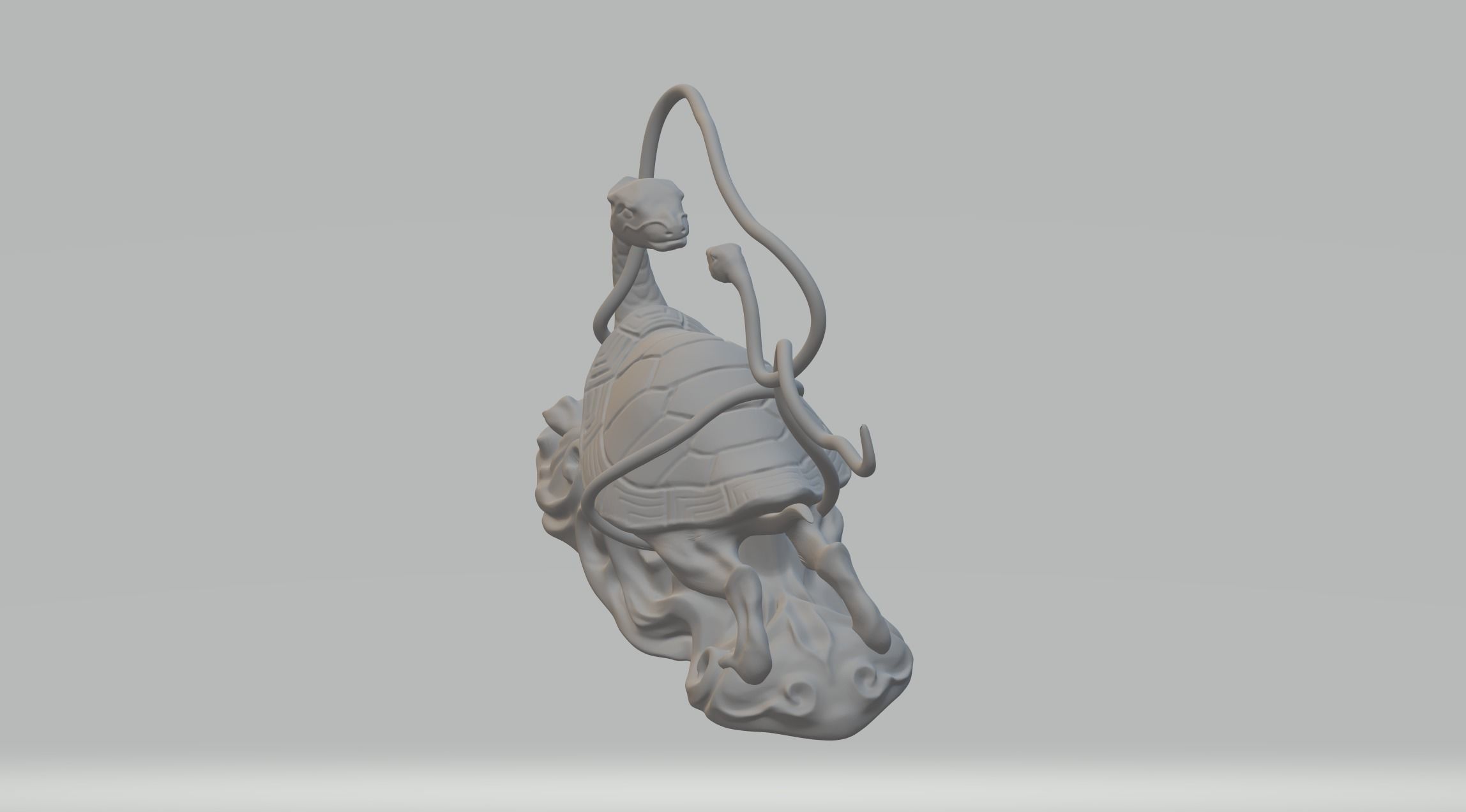 Xuanwu Chinese religion - Black Tortoise - Turtle 3D model 3D printable ...