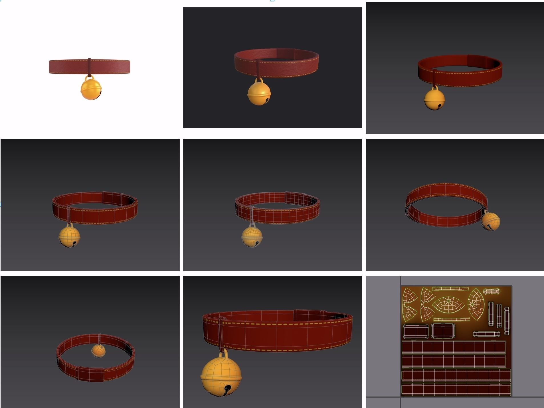 Neck Accessories Pack 1 3D model | CGTrader