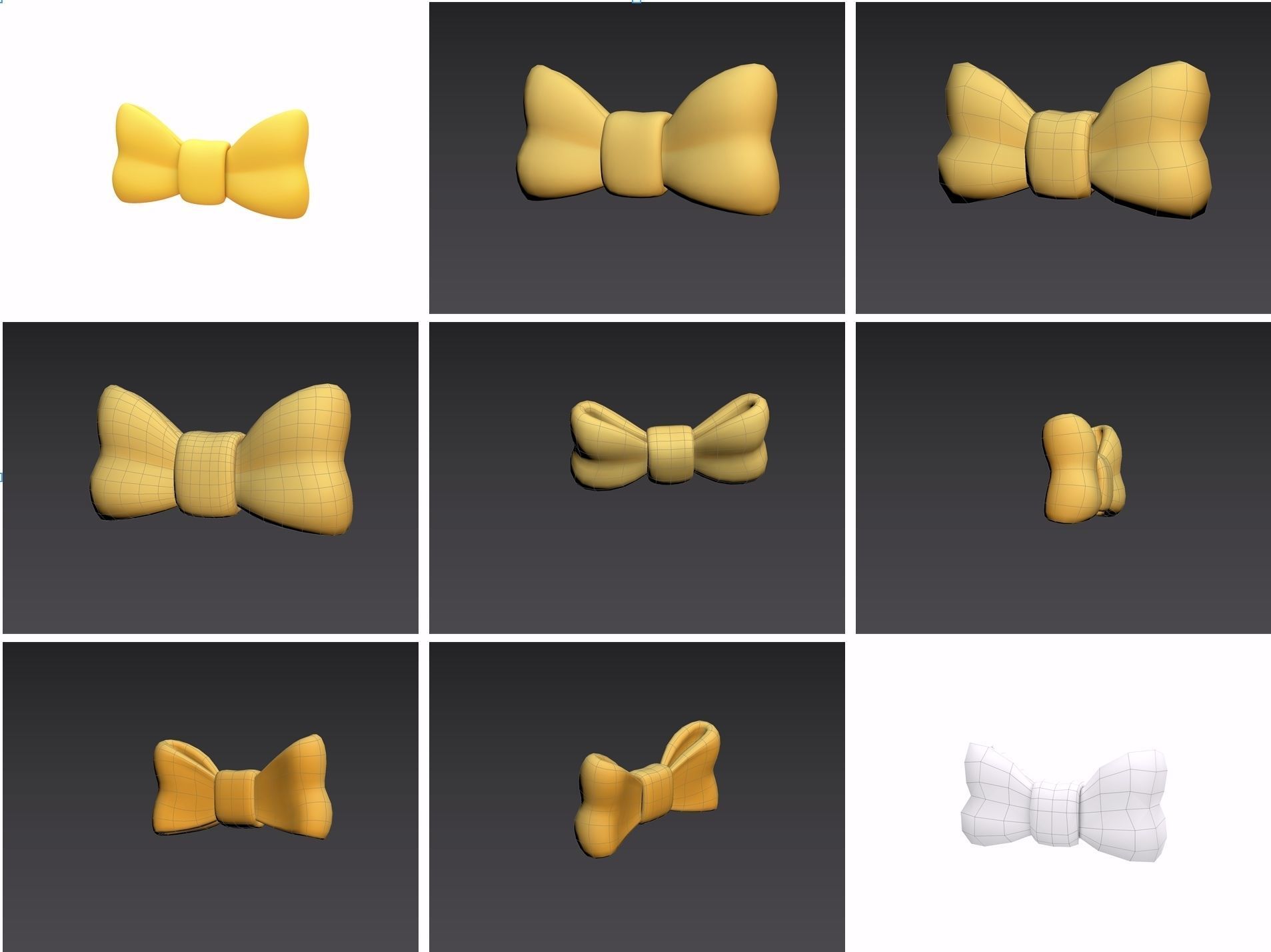 Neck Accessories Pack 1 3D model | CGTrader
