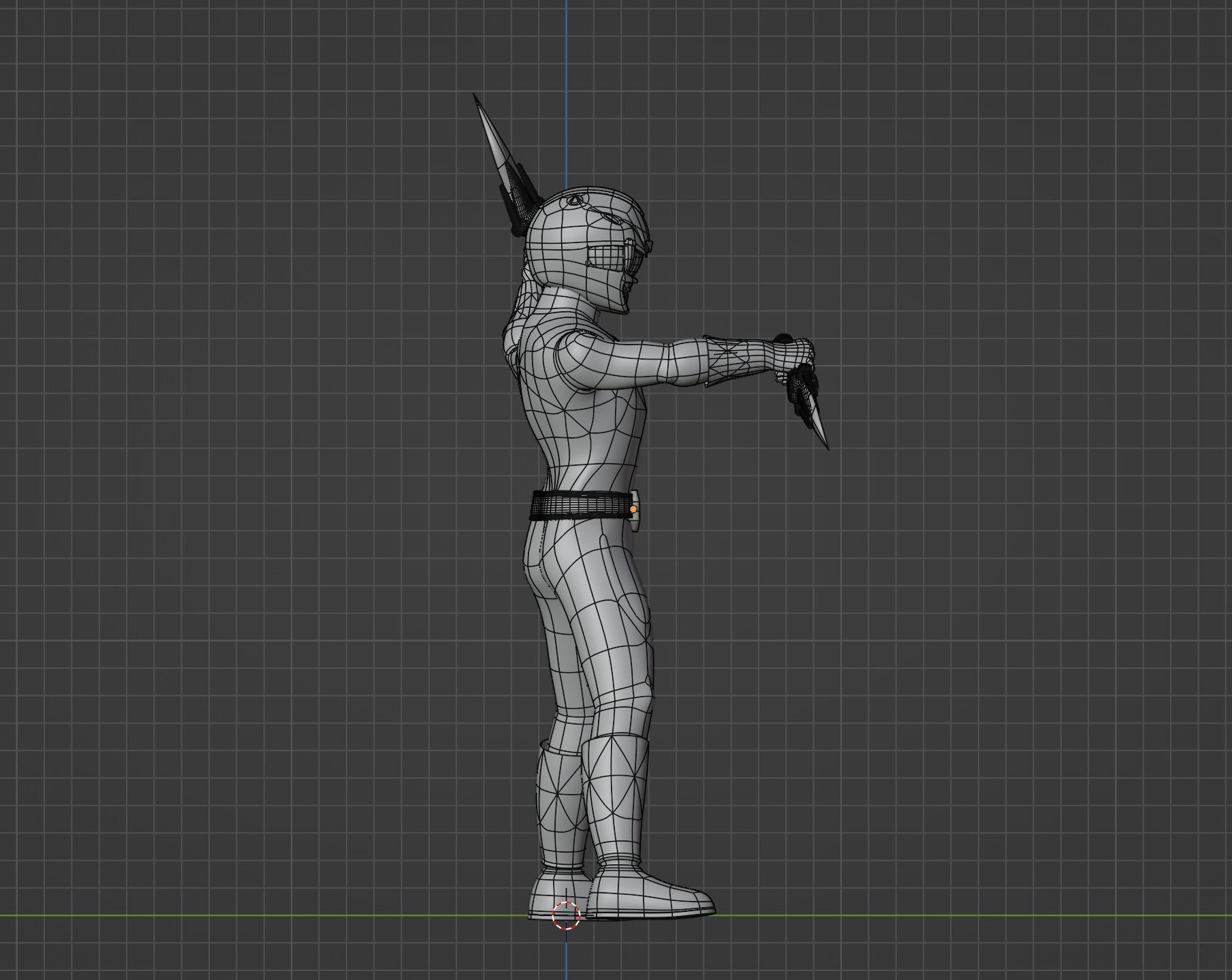 Yellow Ranger - Mighty Morphin Power Ranger 3D model rigged | CGTrader