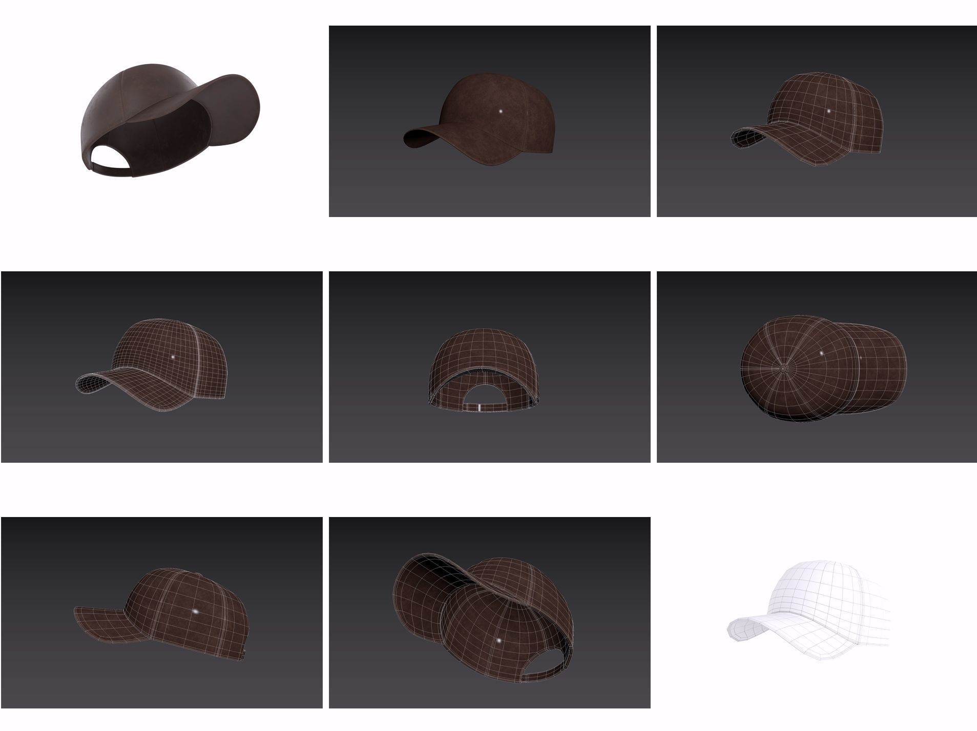 Hats and Helmets Pack 11 3D model | CGTrader