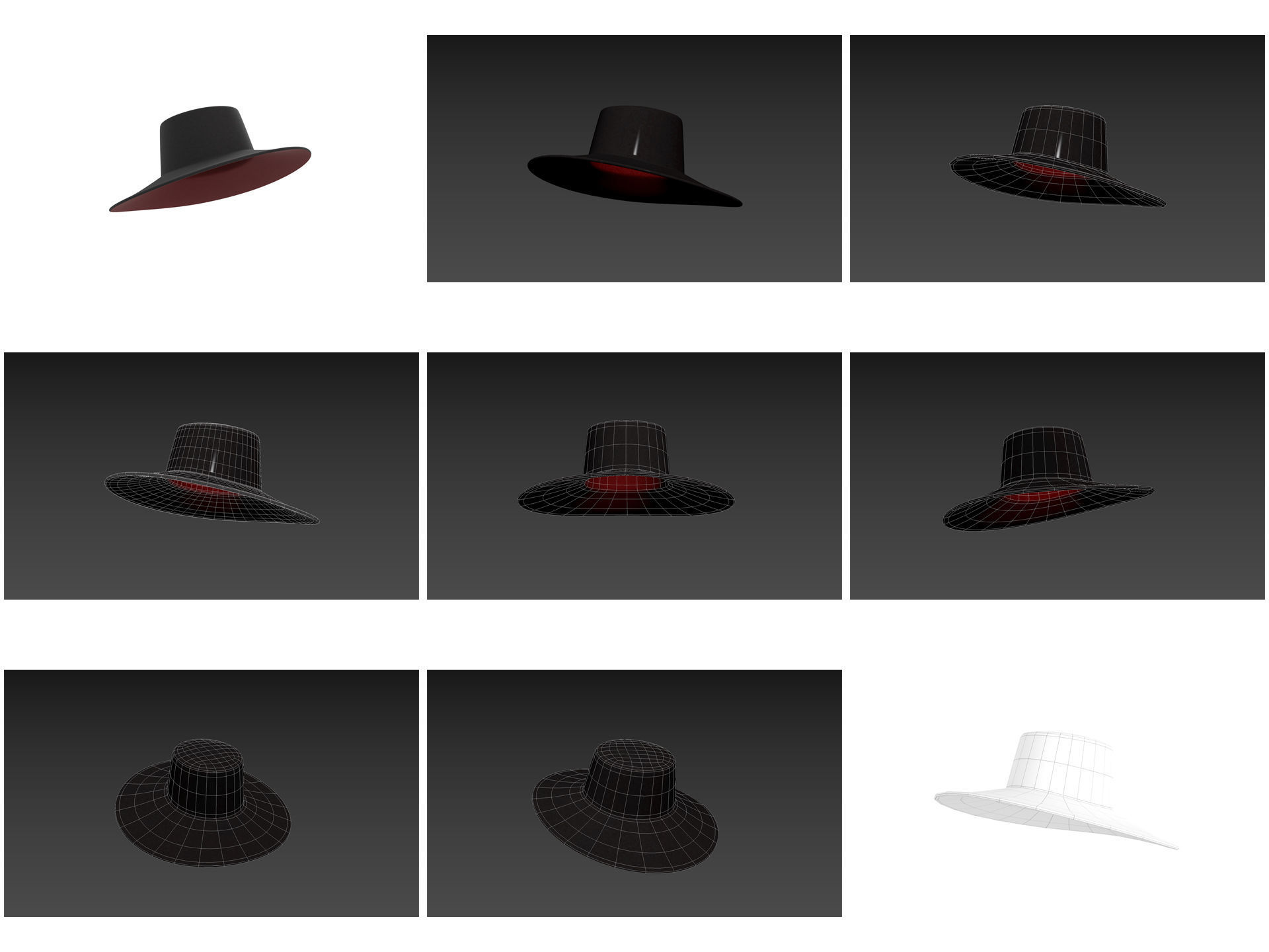 Hats and Helmets Pack 11 3D model | CGTrader