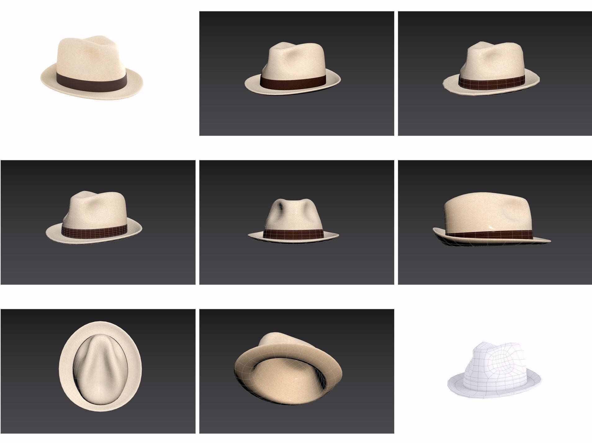 Hats and Helmets Pack 11 3D model | CGTrader