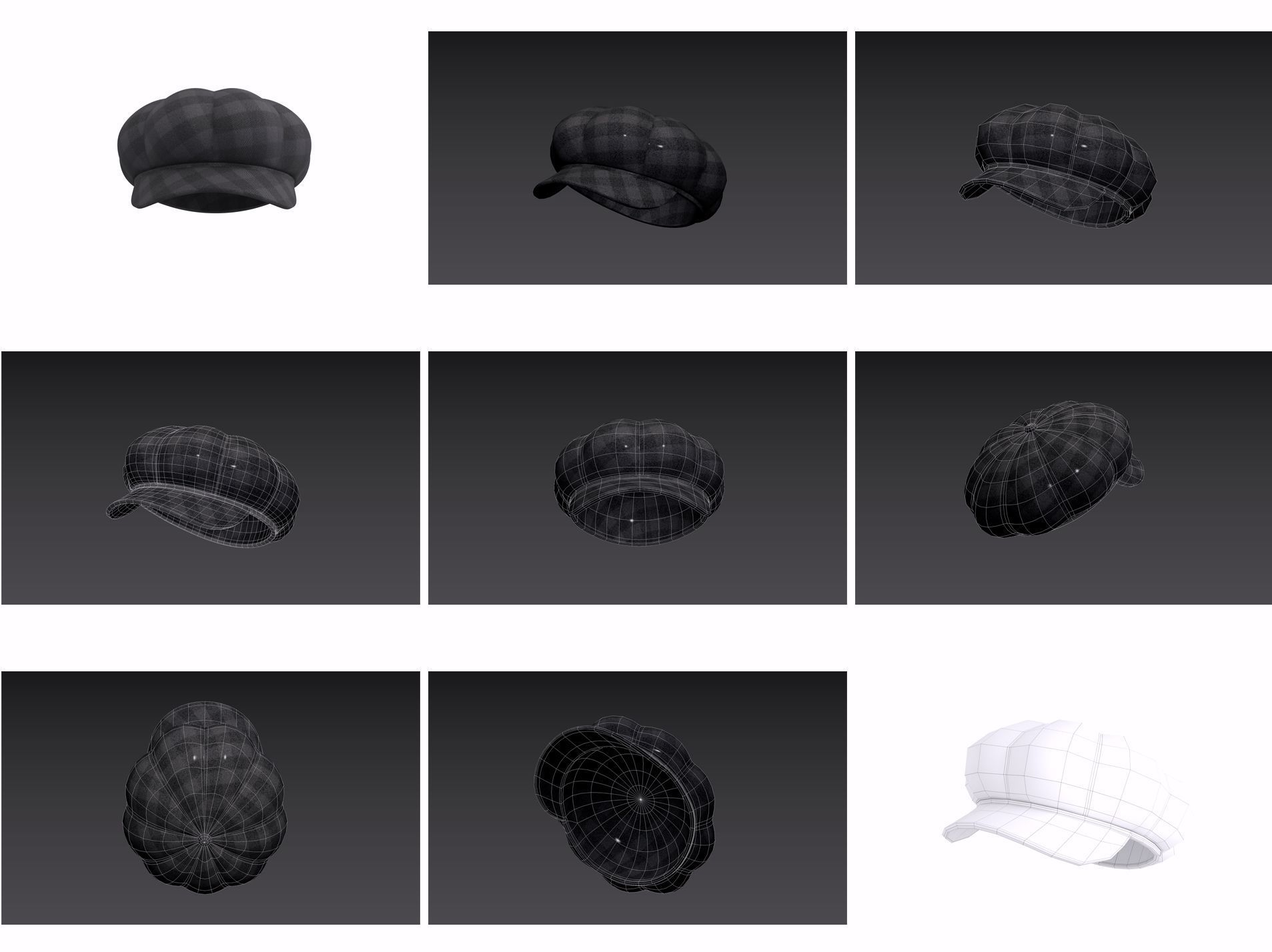 Hats and Helmets Pack 11 3D model | CGTrader